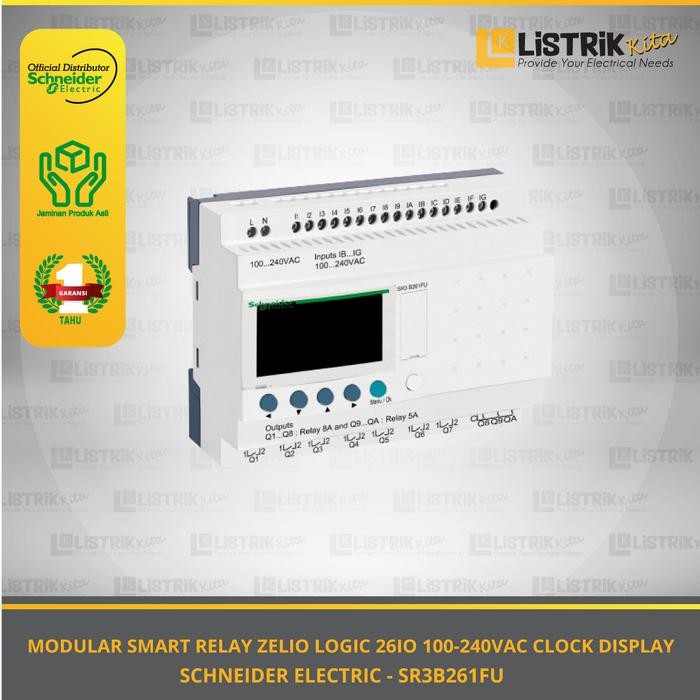 Jual SCHNEIDER SMART RELAY SR3 TIPE MODULAR - SR3B261FU | Shopee Indonesia