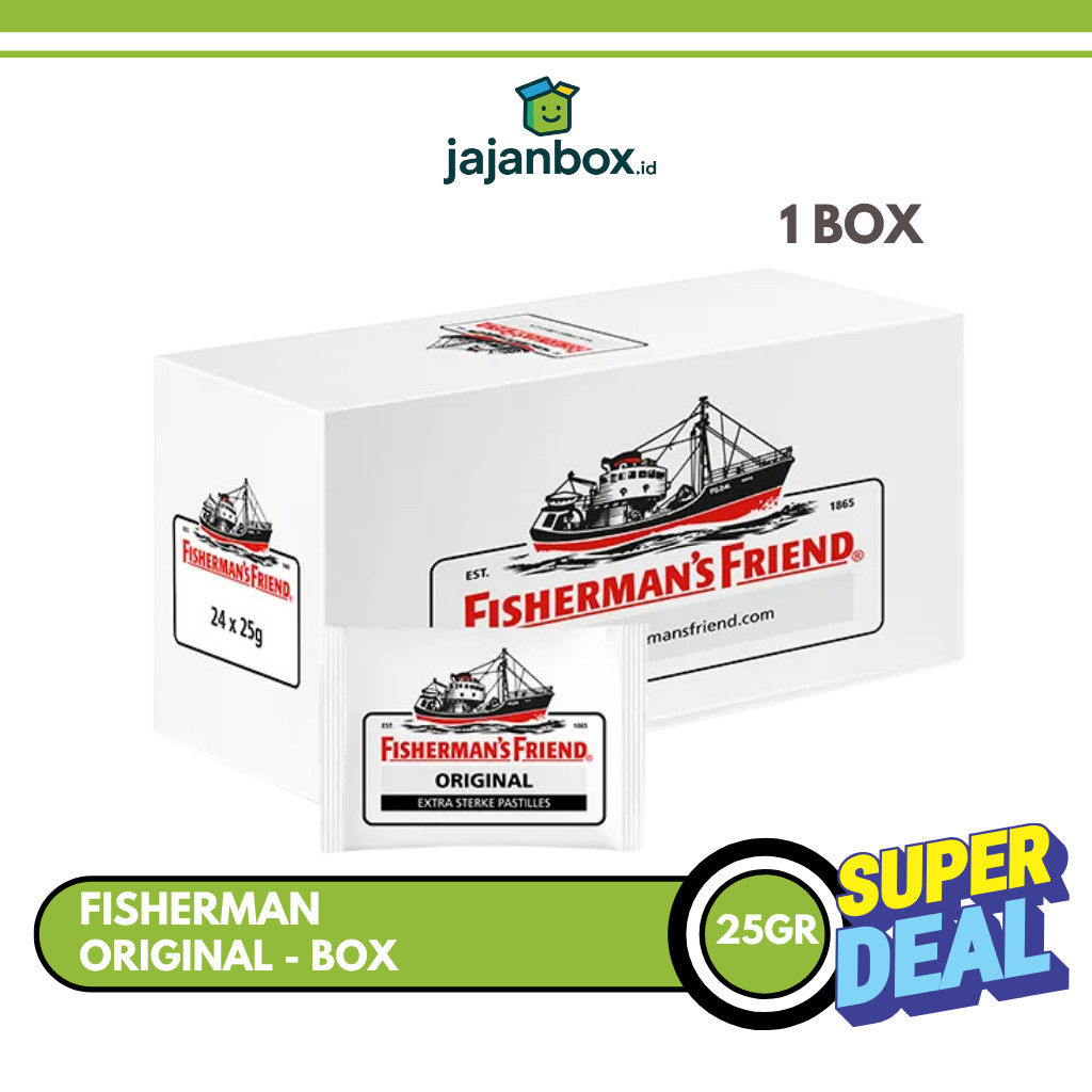 Jual Fisherman's Friend Original Permen Mint 25 gr - 1 BOX | Shopee ...