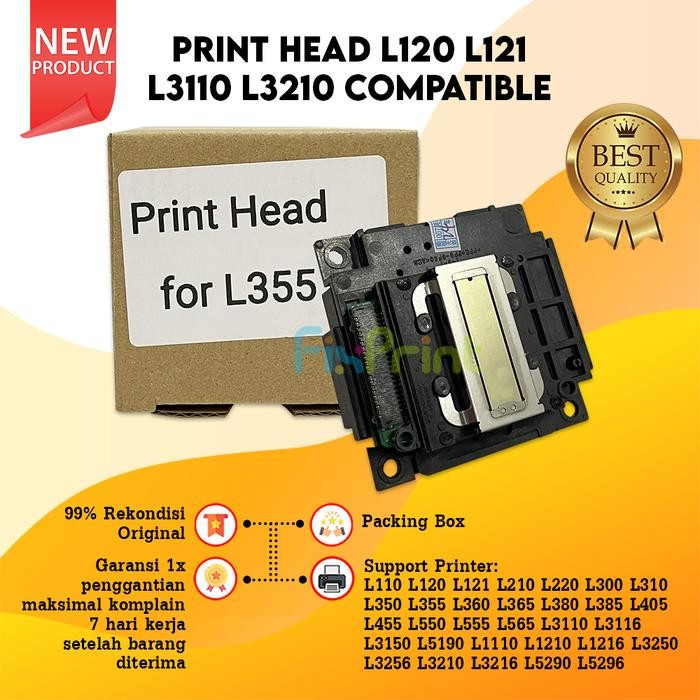 Jual Head Printer Epson L1110 L3110 L3150 L1210 L3210 L3250 INK TANK ...