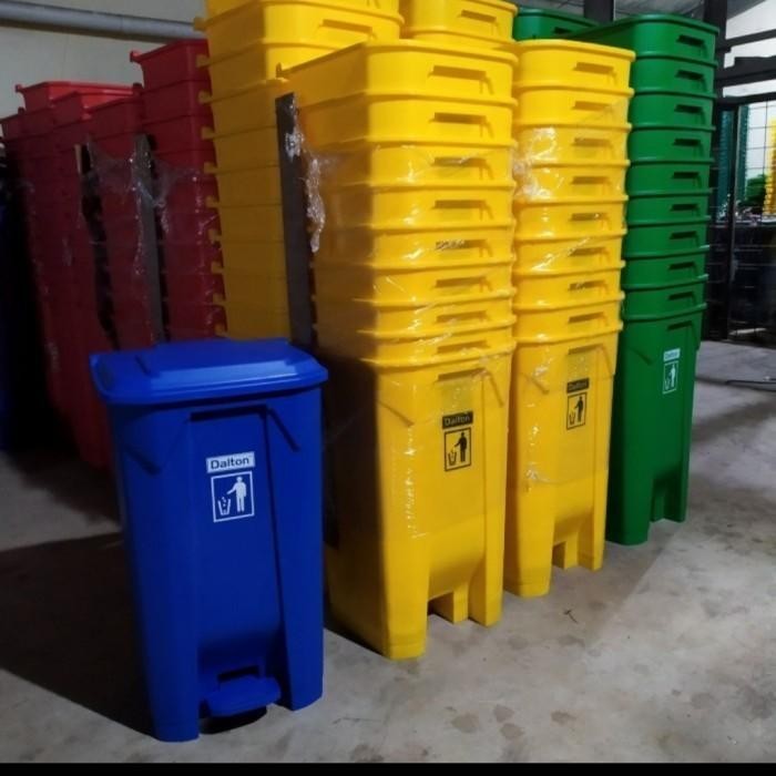 Jual Dustbin Tempat Sampah Injak Pedal 80 Liter DALTON LXD80U HDPE Original | Shopee Indonesia