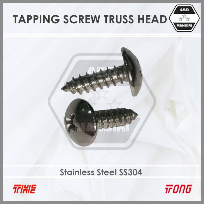Jual SS304 Skrup JT Stainless #8'' X 1/2'' ( SUS304 A2-70 Tapping Screw ...