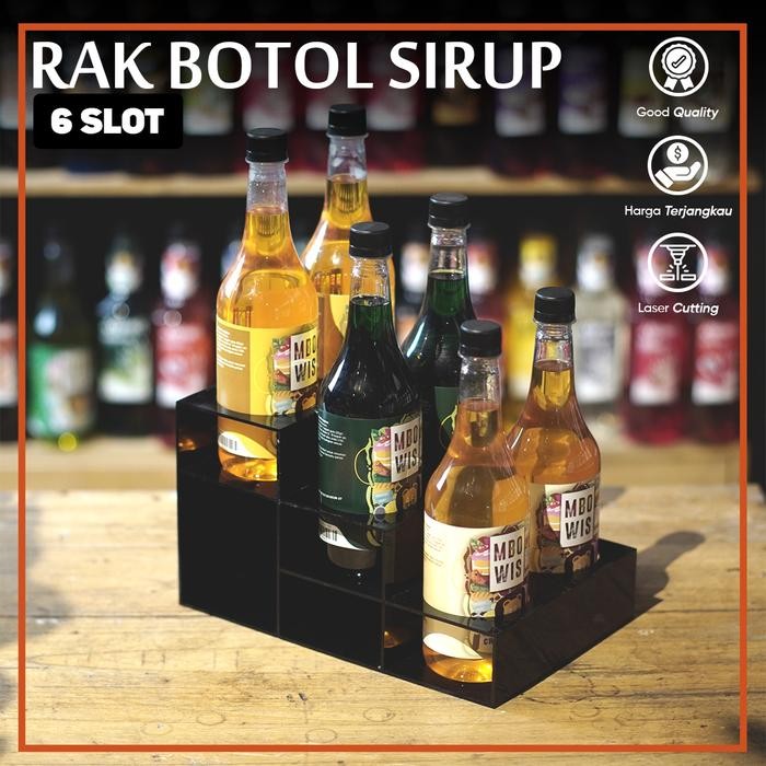 Jual Rak Acrylic Display Botol Sirup Isi 6 | Shopee Indonesia