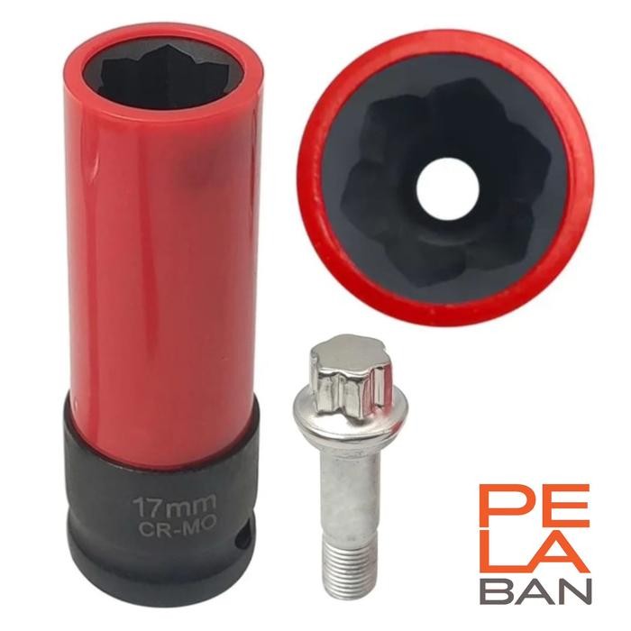 Jual Kunci Shock Socket Sok Kembang Flower design 17mm Mercedes Benz ...