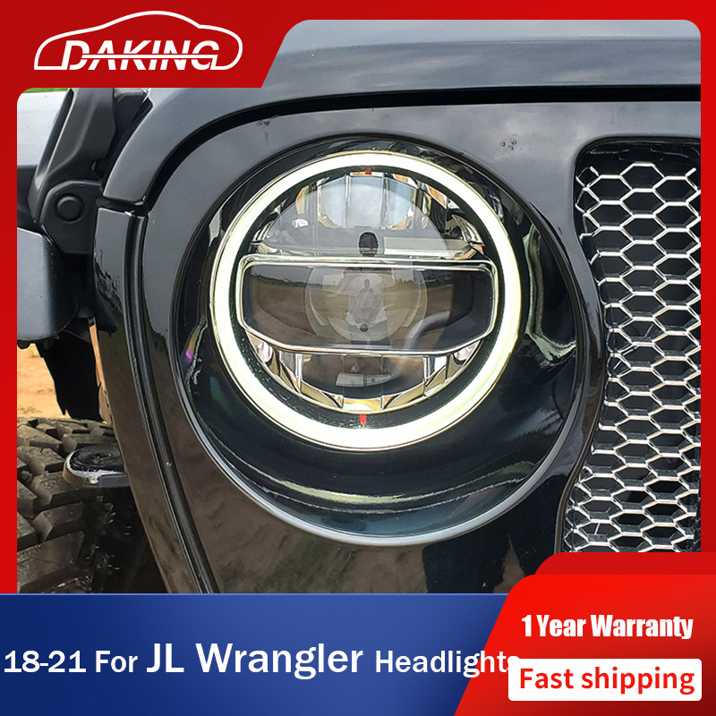 Jual Headlights for Upgraded Jeep JL Wrangler 2018-2021 Headlight All ...