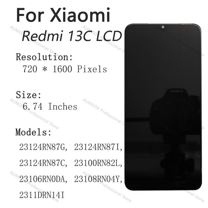 Jual 6.74" IPS For Xiaomi Redmi 13C LCD Display 23100RN82L Touch Screen ...