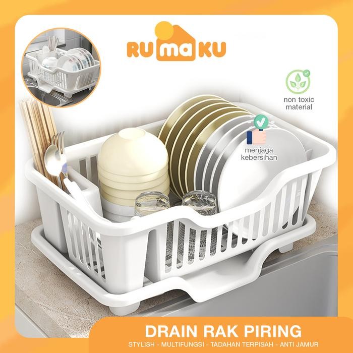 Jual Toto - Rumaku Rak Pengering Piring Minimalis Rak Dapur Rak Cuci Piring Wastafel Multifungsi ...