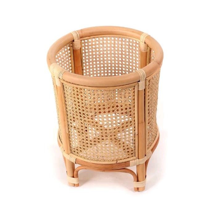 Jual Mode Vintage Pot Tanaman Bunga Anyaman Rotan Minimalis | Shopee ...