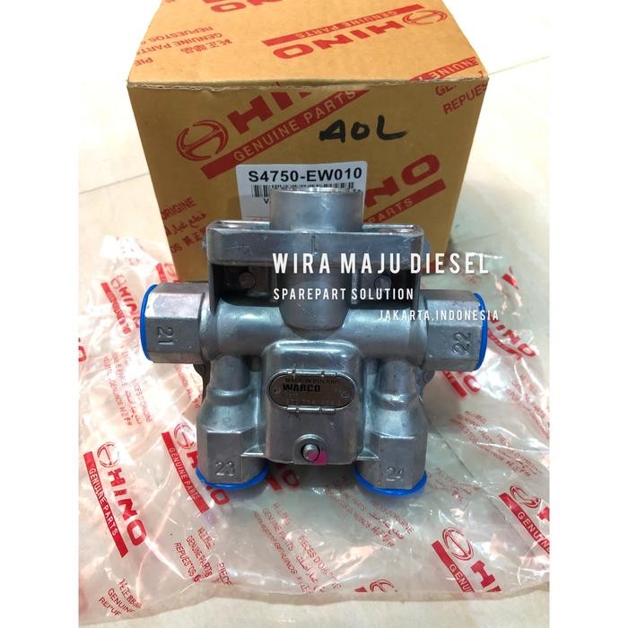 Jual Relay Valve Angin 4 Jalur Hino Lohan 500 New S4750-Ew010 Wabco ...