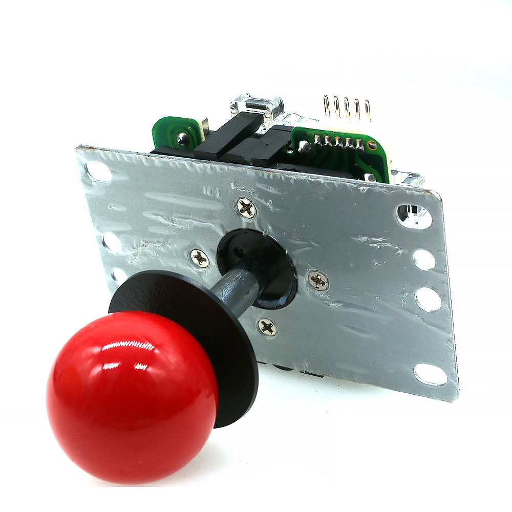 Jual Copy Sanwa Arcade Joystick Round Ball Top 5 Pins Connector For USB ...