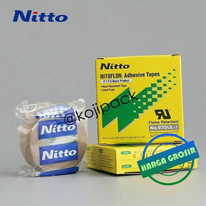 Jual PITA LEM NITTO NITOFLON ADHESIVE TAPE 973UL-S TEFLON TAHAN PANAS ...