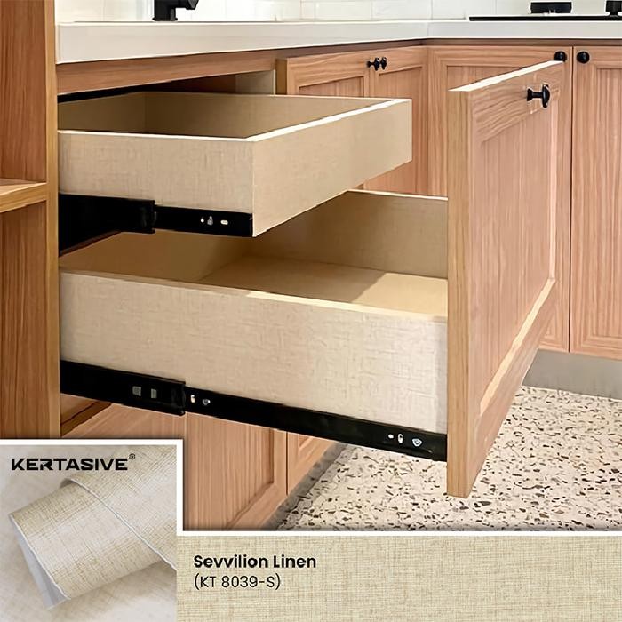 Jual SEVVILION LINEN - PVC INTERIOR FILM KERTASIVE ( 122 CM ) | Shopee ...