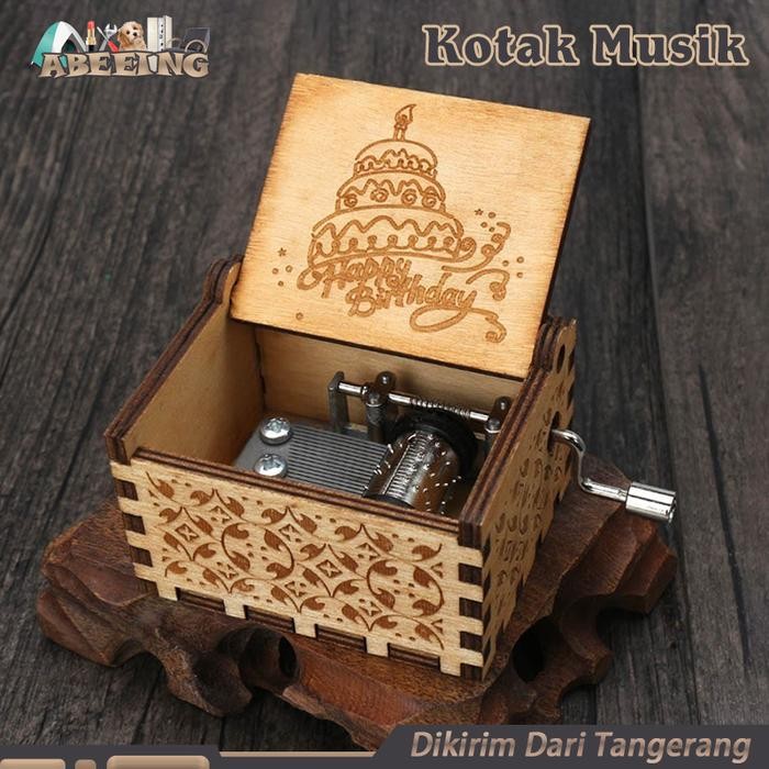 Jual Tersedia Kotak Musik Putar Otomatis Bahan Kayu Wooden Music Box ...