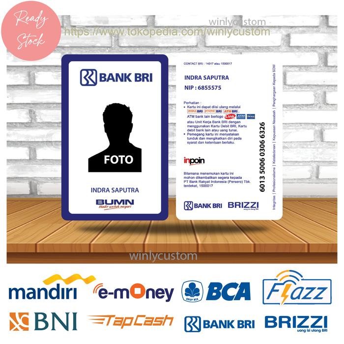 Jual ID KARTU EMONEY BRI BRIZZI ID CARD BANK BRI TANDA PENGENAL MURAH ...