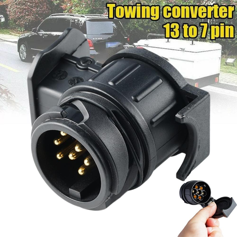 Jual 13 To 7 Pin Towing Plugs Socket Durable Trailer Connector 12V ...