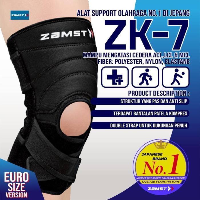 Jual Zamst Knee Brace Strong Support Patella ZK-7 Japan Original ...