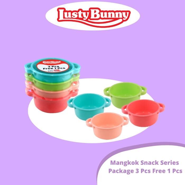 Jual Pilihan- Lustybunny Mangkuk Snack Bayii Package 3 Pcs Free 1 Pcs ...