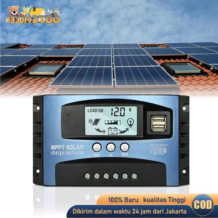 Jual SOLAR CHARGER CONTROLLER MPPT 50A 12V 24V PANEL SURYA MPPT ...