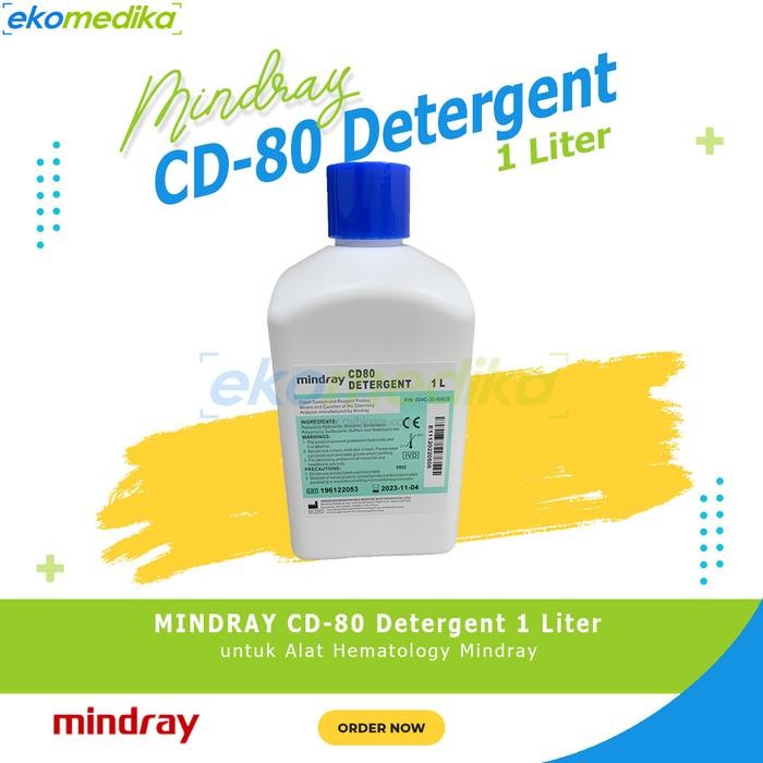 Jual NEW PRODUK MINDRAY CD-80 DETERGENT 1 LITER / DETERGEN HEMATOLOGY ...