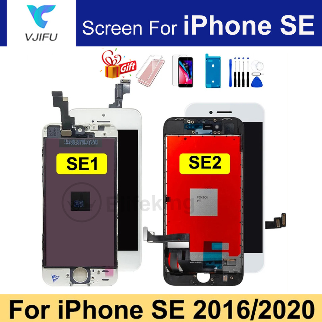 Jual Screen For iPhone SE 2020 LCD SE2 Display Touch Screen For iPhone SE 2016 Display A1662 ...