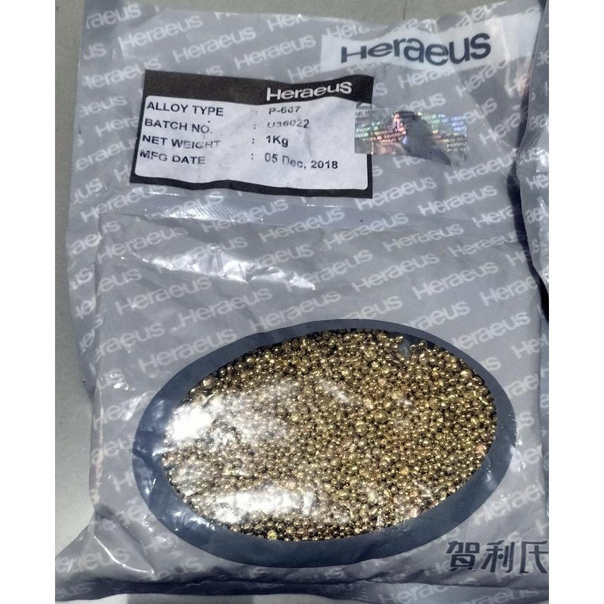 Jual populer] Alloy Heraeus Master Alloy : P-667, Brass Alloy for ...