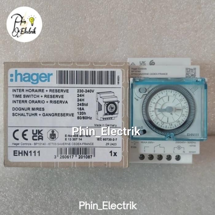 Jual Timer HAGER EHN111 Time Switch Analog Otomatis | Shopee Indonesia
