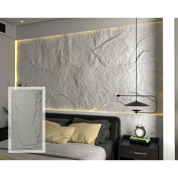 Jual PU Stone Rock Panel Dinding motif batu alam ukuran 60cm x 1.2m x ...