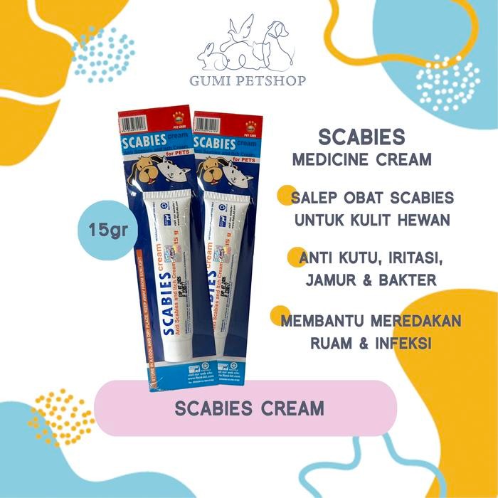 Jual SCABIES CREAM 15G / SALEP OBAT SCABIES HEWAN / OBAT KULIT RAIDALL ...