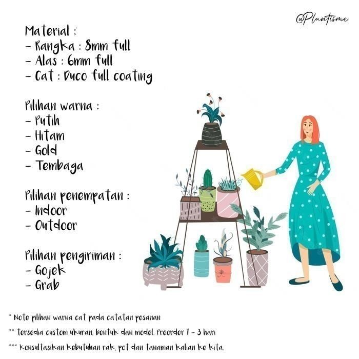 Jual Gardening_Love Rak Jembatan Banyak Pot Tanaman Hias Daun Bunga ...