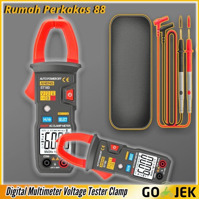 Jual ALAT PENGUKUR ARUS LISTRIK DC AC DIGITAL CLAMP MULTIMETER/TANG ...