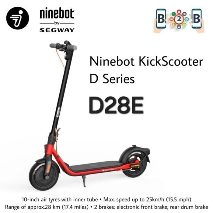 Jual Segway Ninebot D28E Folding Electric Scooter e-scooter escooter ...