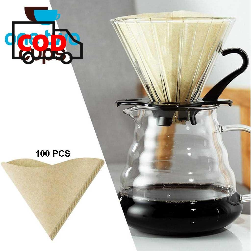 Jual Kertas Saringan Kopi V60 100 Pcs Filter Kopi Kertas Food Grade ...