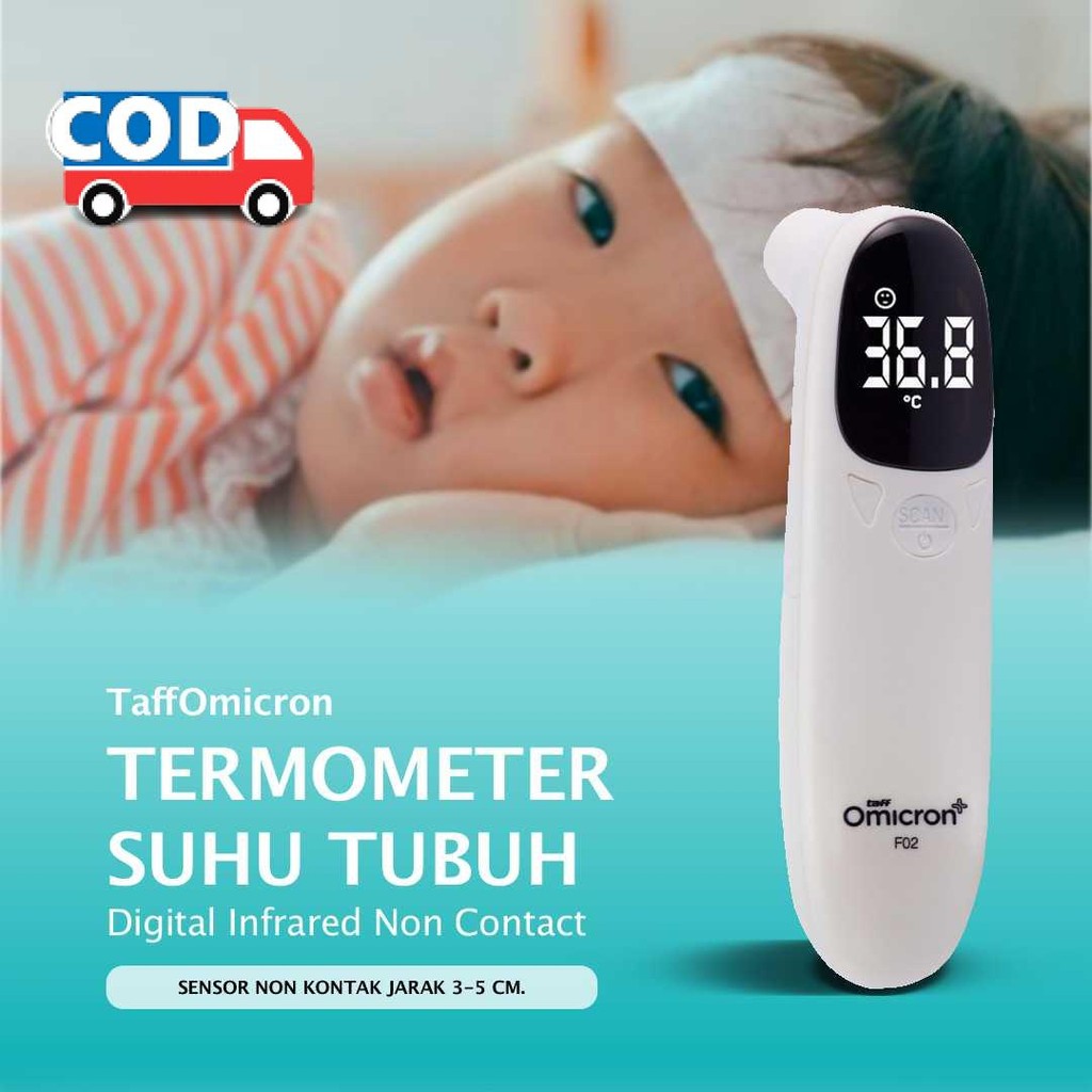 Jual Termometer Digital Pengukur Suhu Tubuh Infrared Alat Cek Ukur ...
