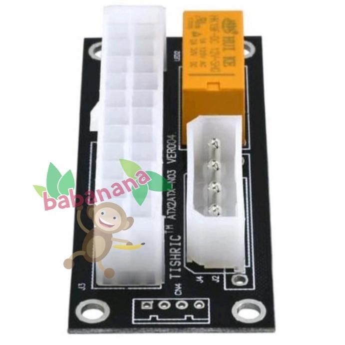 Jual Dual power supply motherboard relay mining mobo multi psu black ...