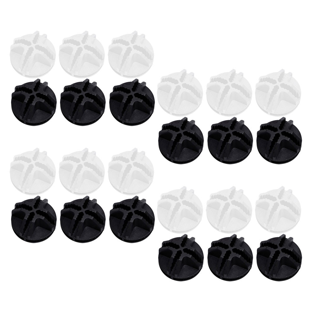 Jual 30pcs Plastic Mesh Connectors Black White Pet Cage Playpen Fence ...