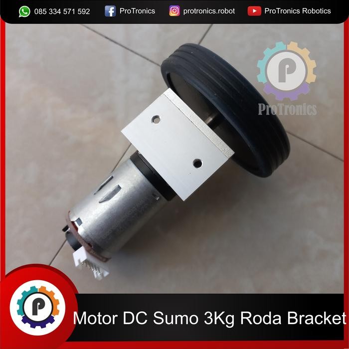 Jual MOTOR DC 12V ROBOT SUMO 3KG + RODA + BRACKET FULL SET | Shopee ...