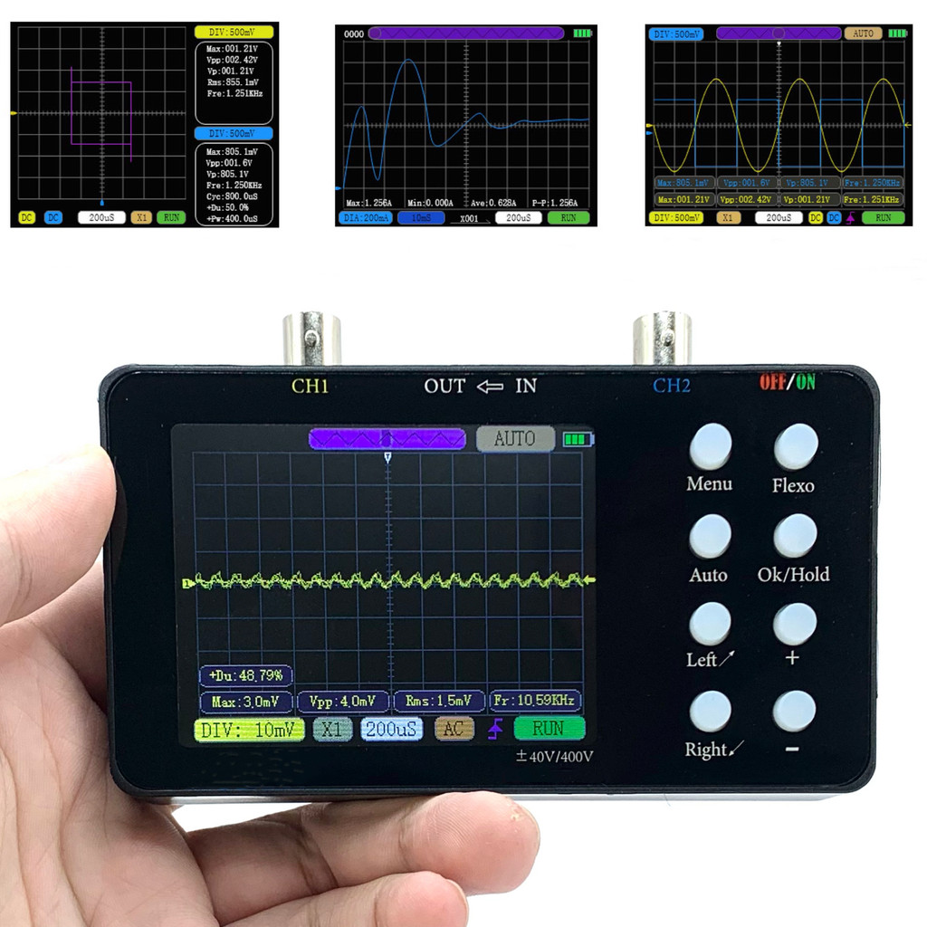 Jual Dual Channels Digital Oscilloscope 50M Sampling Rate 10Mhz ...