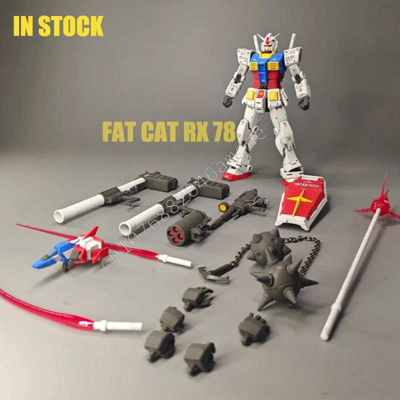 Jual In Stock Rg 1/100 Model Fat Cat Rx 78 Model Rx-78-2 Ver 2.0 ...