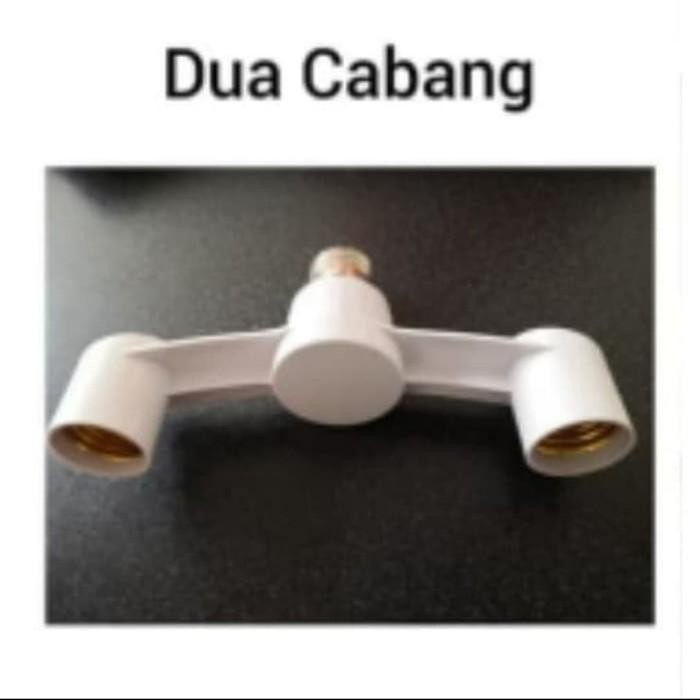 Jual Fiting Fiting Lampu dua Cabang bohlam E27 Standar Fiting Lampu ...