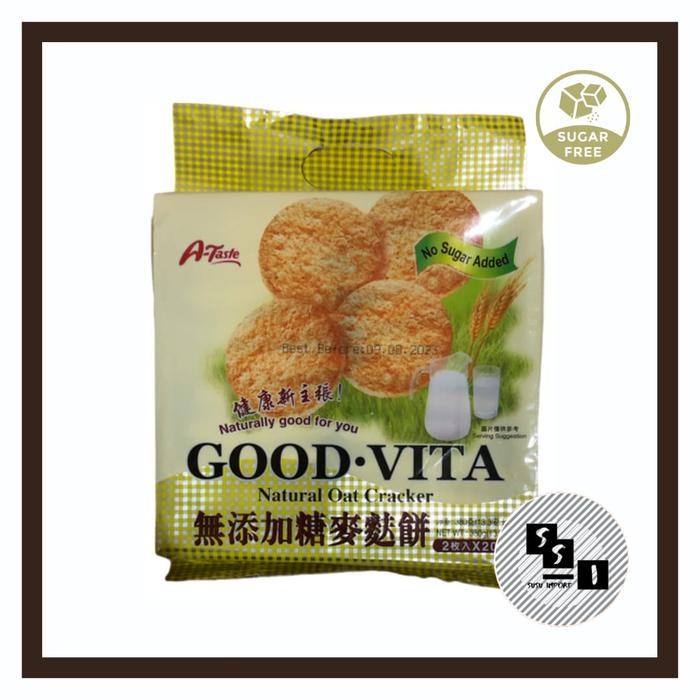 Jual A-Taste Good Vita Natural Oat Cracker / Biskuit Cracker No Sugar ...
