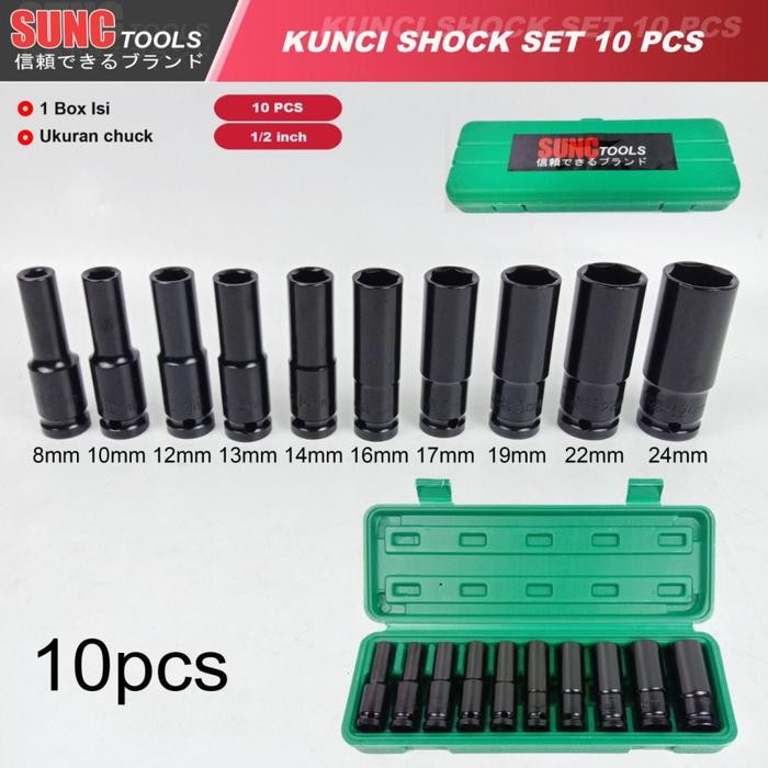 Jual Mata Impact Wren Socket 20 pcs 1/2 In Mata Sok Panjang 8mm - 32mm ...