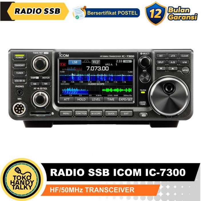 Jual Radio SSb Icom IC-7300 IC 7300 HF 50 MHz Transceiver Original Garansi Resmi | Shopee Indonesia