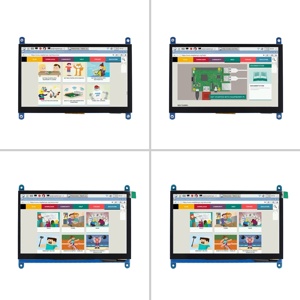 Jual 7 inch 1024*600 IPS Capacitive Touch Panel TFT LCD Module Screen ...