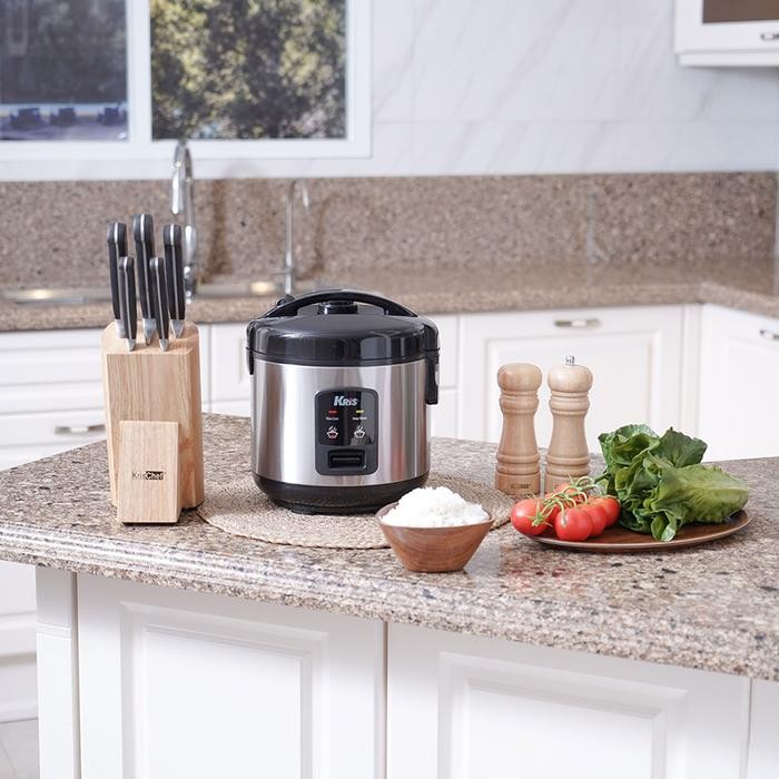Jual Kris 1 Ltr Deluxe Rice Cooker - Silver | Shopee Indonesia