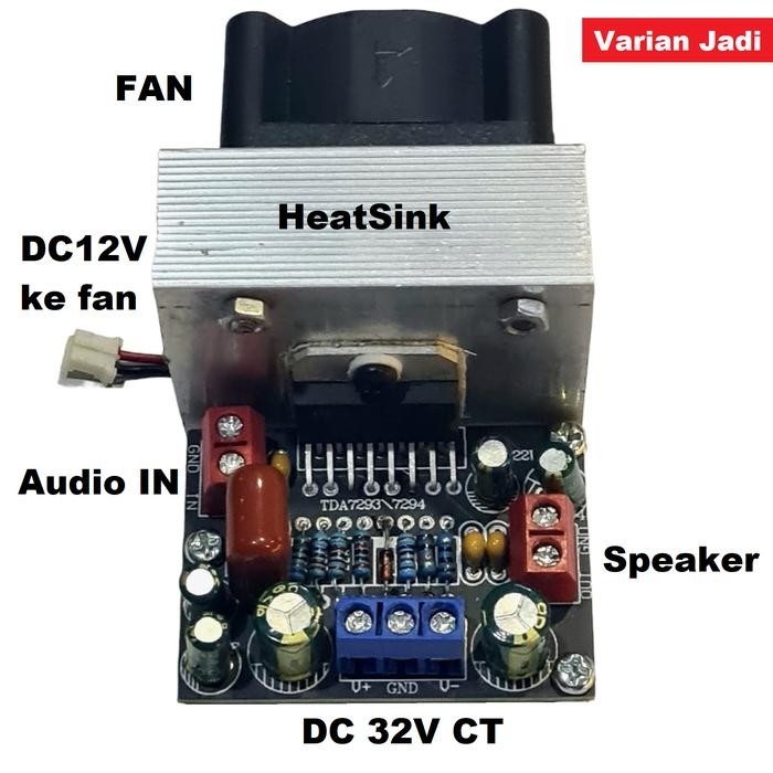 Jual Modul Hifi Power Amplifier 100W Mono Tda7294 Subwoofer Speaker ...