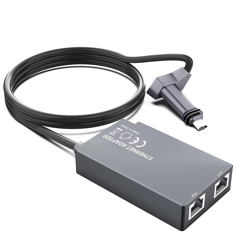 Jual 1/2 RJ45 Ports Starlink Ethernet Adapter for Dish Antenna ...