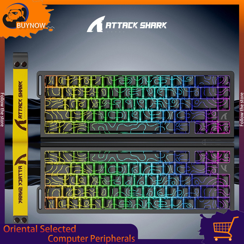 Jual Attack Shark X68 HE Gaming Keyboard Topographic Magnetic Switch 0 ...