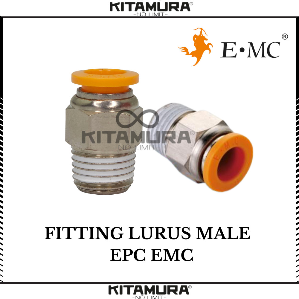 Jual EPC 12-01 EMC Fitting Lurus Male Pneumatic Selang 12mm Drat 1/8" EMC | Shopee Indonesia