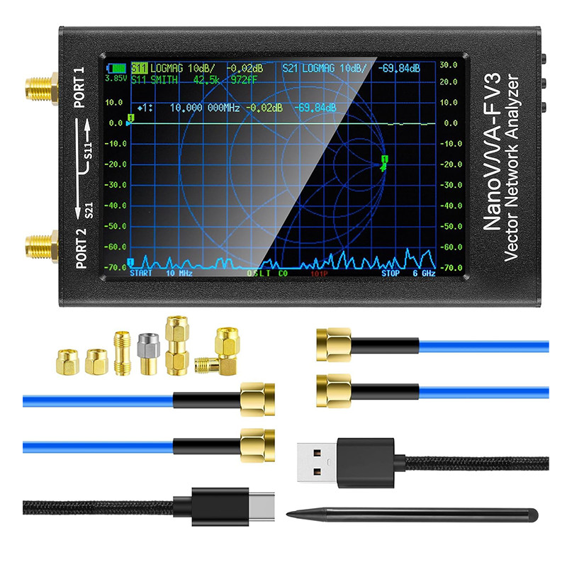 Jual Upgraded NanoVNA-F V3 Vector Network Analyzer 4.3" 1MHz6GHz ...