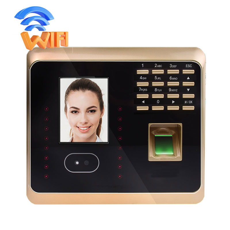 Jual ZK UF100 With WIFI Time Attendance Machine USB Fingerprint Face ...