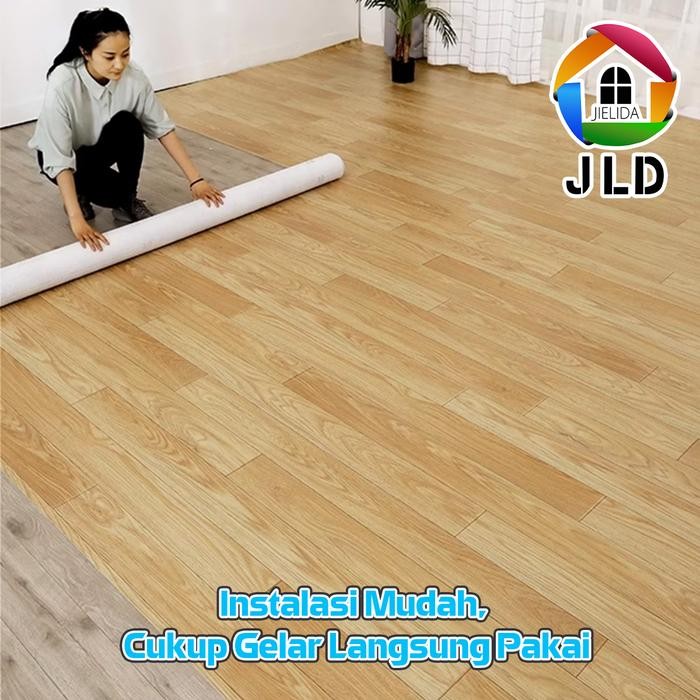 Jual JIELIDA kaet Vinyl Lantai Gulung Ukuran 100 x 200/ Tebal 0.7 mm ...
